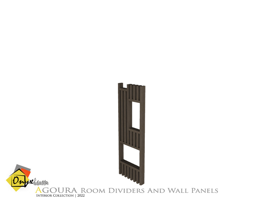 The Sims Resource | Agoura Room Divider With Shelf Short