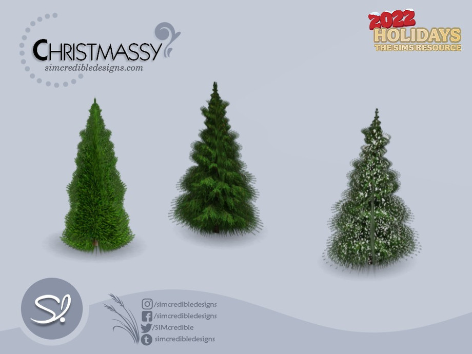 The Sims Resource - Christmassy mini pine tree