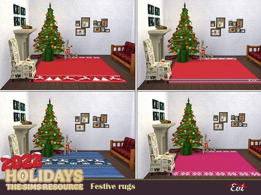 The Sims Resource - Festive rugs