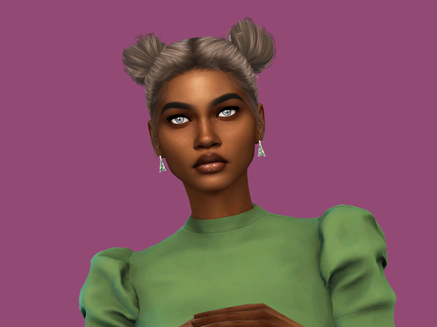 The Sims Resource - Eve - Christmas Tree female earrings