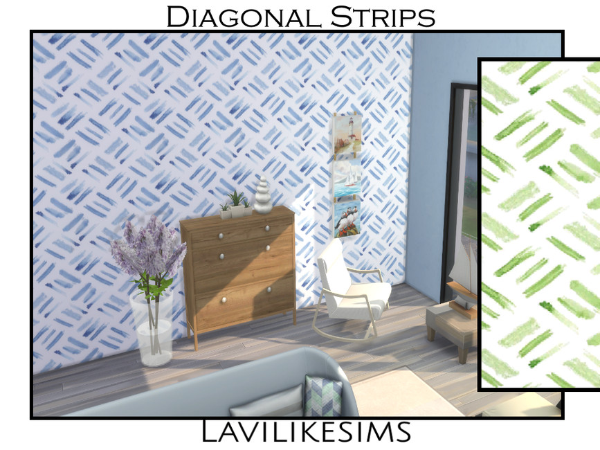 The Sims Resource - Diagonal Stripes
