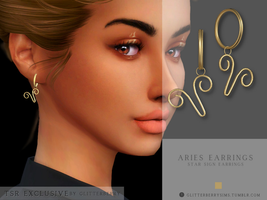 The Sims Resource - Aries Earring