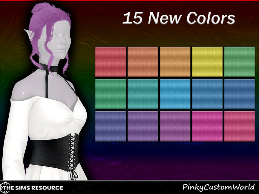 The Sims Resource - Retexture of Eleanor hair by LeahLillith