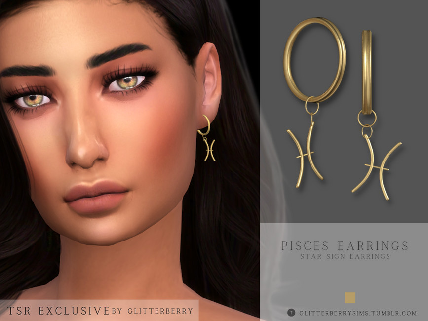 The Sims Resource - Pisces Earrings