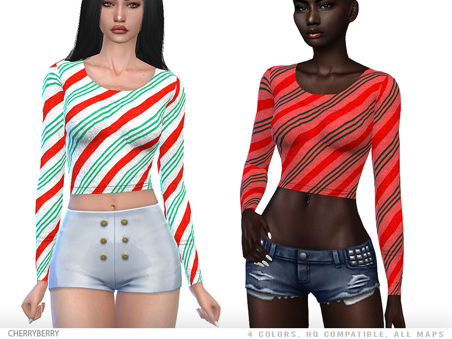 The Sims Resource | Holiday Pixie - Top