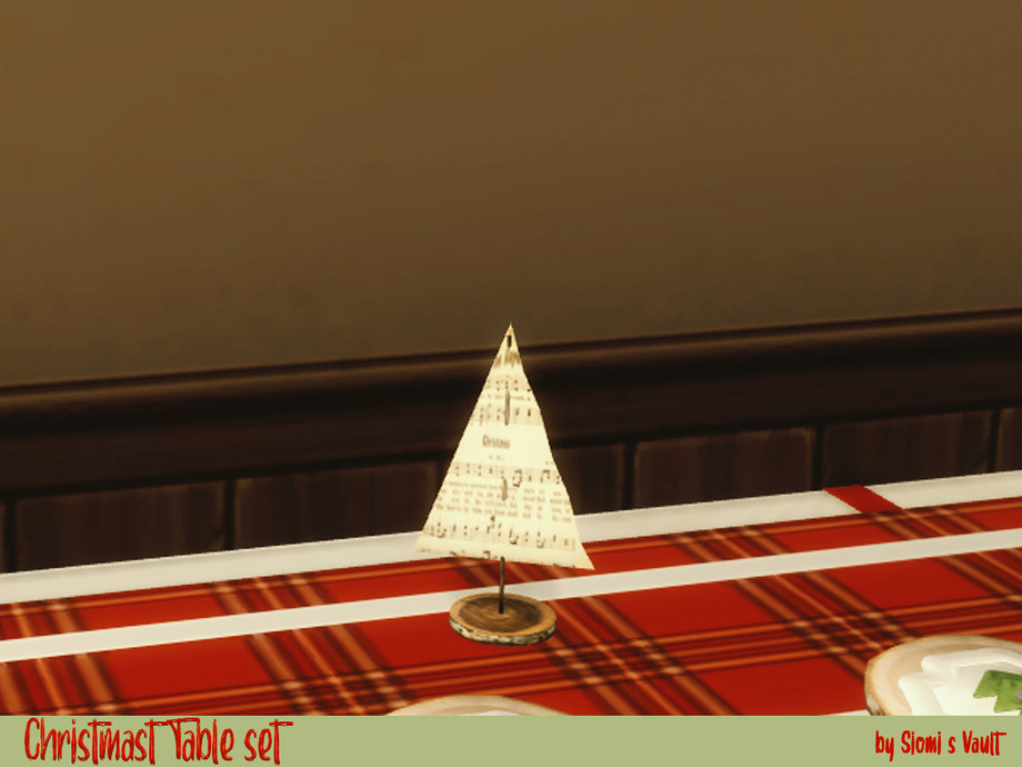 The Sims Resource | Christmas set Table Decor 01