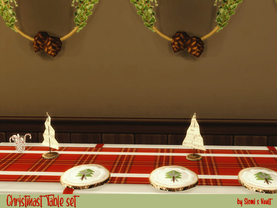 The Sims Resource | Christmas set Table Decor 01