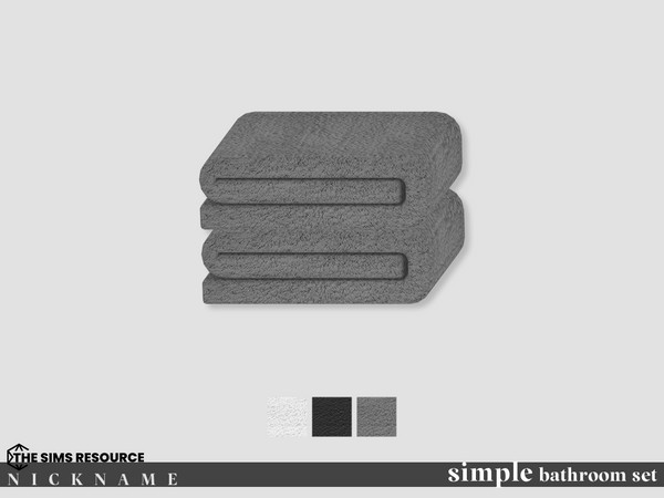 The Sims Resource - simple bathroom set_towel