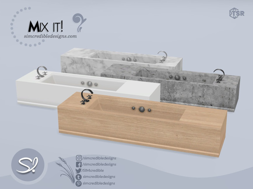 The Sims Resource - Mix It Large Bath tub