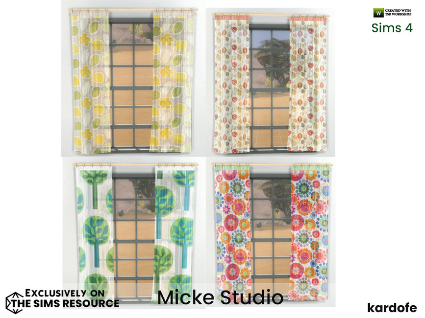 The Sims Resource - kardofe_Micke Studio_Curtains