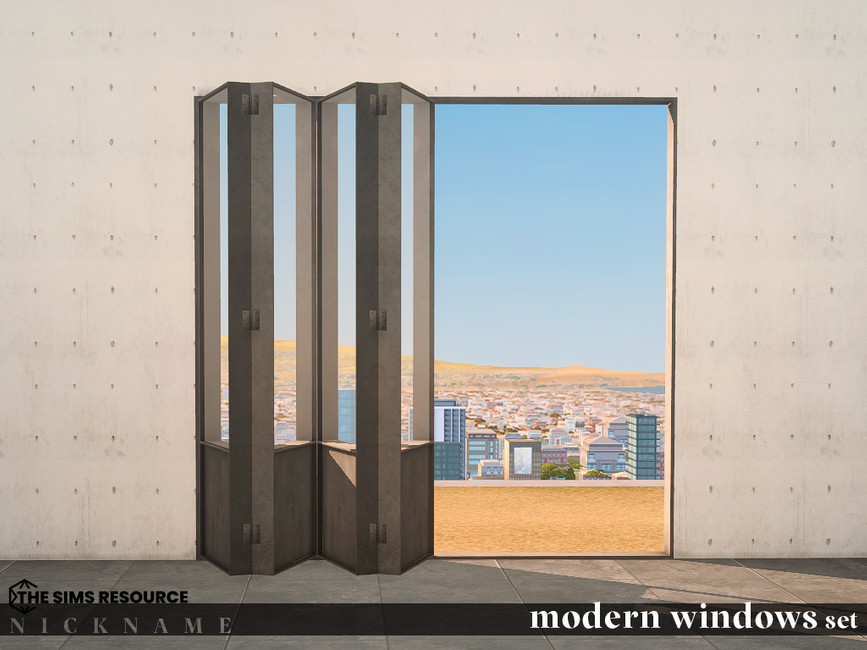 The Sims Resource - modern windows set
