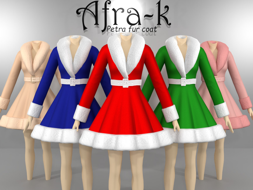 The Sims Resource - Petra fur coat
