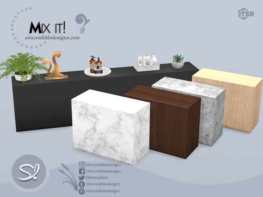 The Sims Resource - Mix It Sectional table smaller