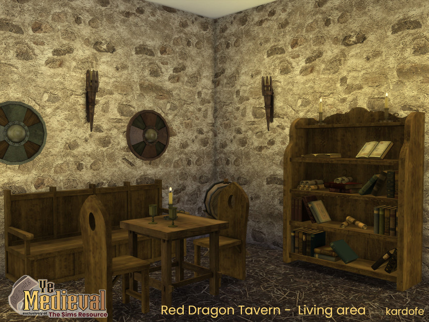 The Sims Resource - Ye Medieval Red Dragon Tavern - Living area