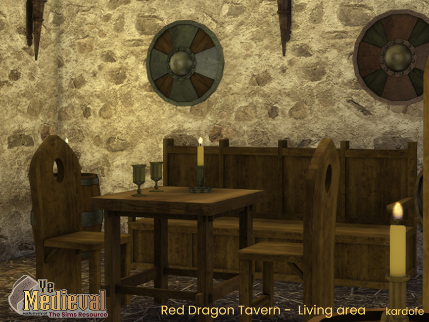The Sims Resource - Ye Medieval Red Dragon Tavern - Living area