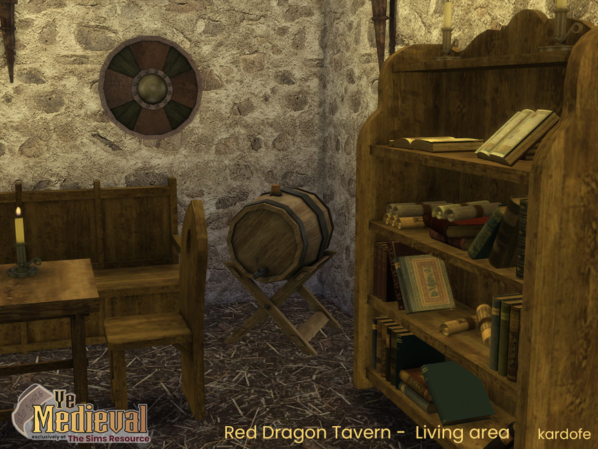 The Sims Resource - Ye Medieval Red Dragon Tavern - Living area