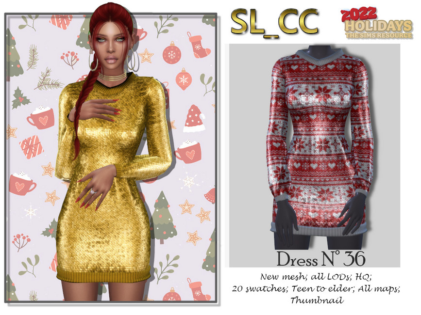 The Sims Resource - SL_Dress_36