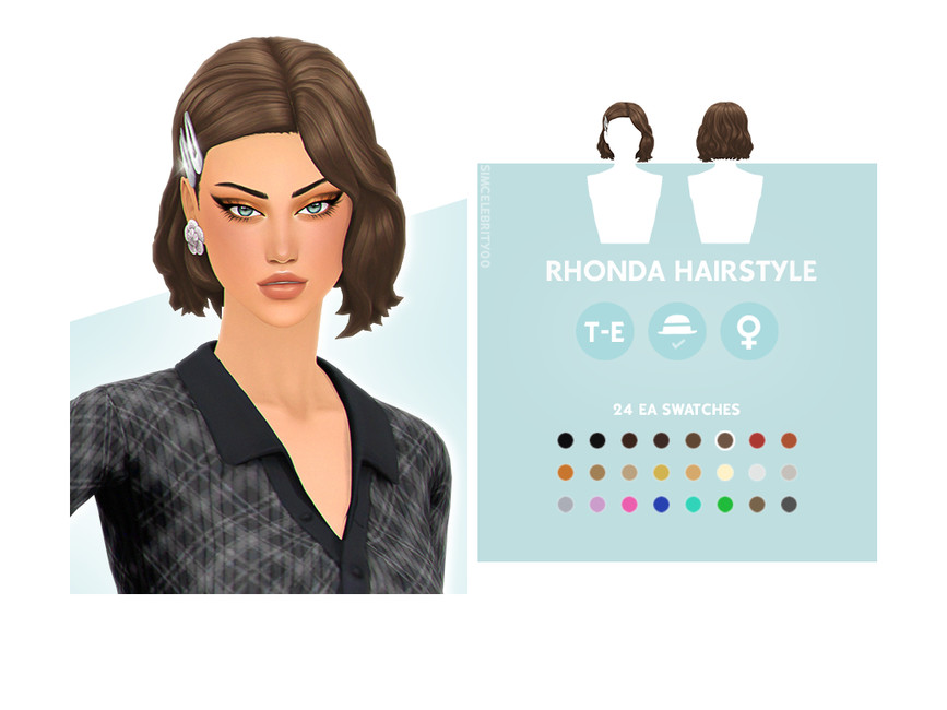 The Sims Resource - Rhonda Hairstyle