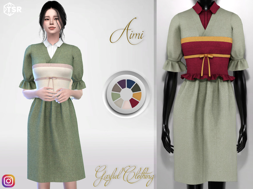 The Sims Resource - Aimi - Asian style dress