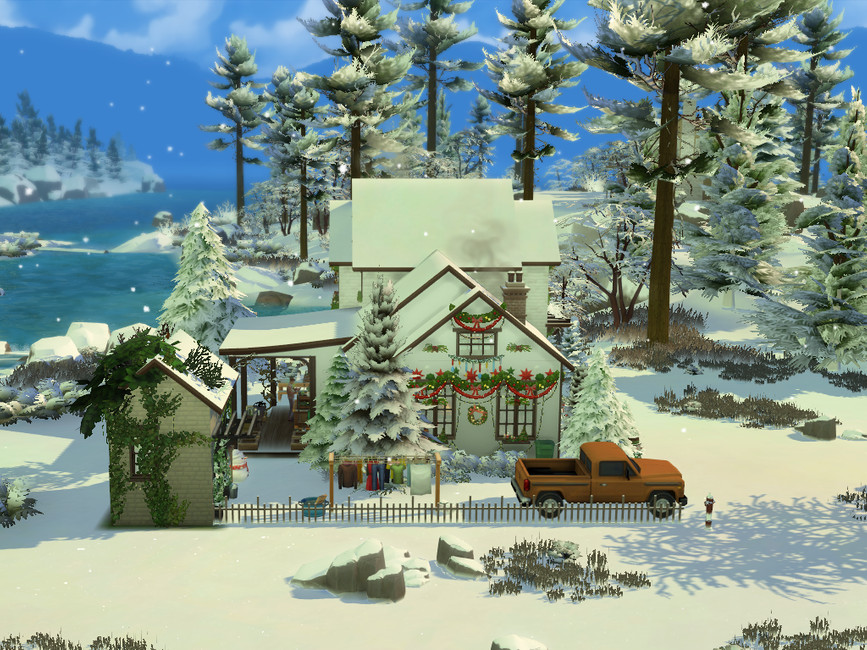 The Sims Resource - Christmas Cottage no cc