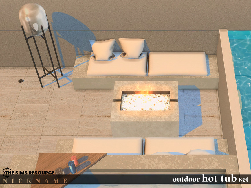 The Sims Resource - outdoor hot tub set