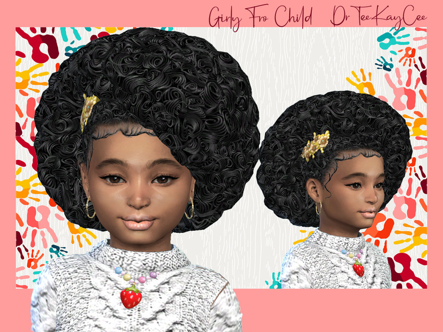 The Sims Resource - Girly Fro Child ~ Base Compatible