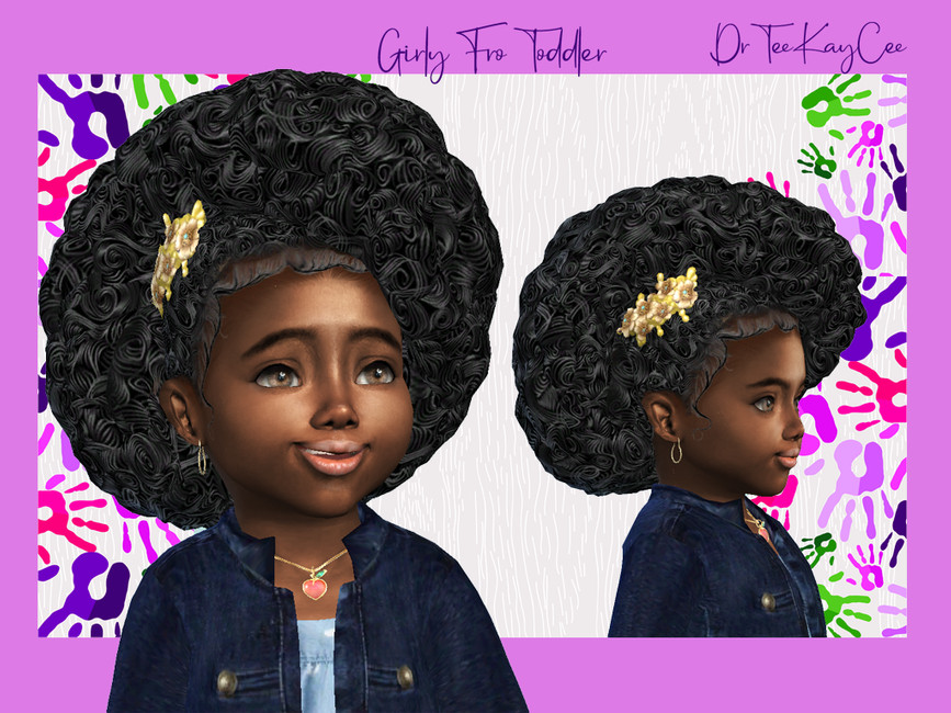 The Sims Resource - Girly Fro Toddler ~ Base Compatible