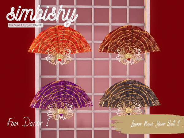 The Sims Resource | Lunar New Year - Fan Decor 1