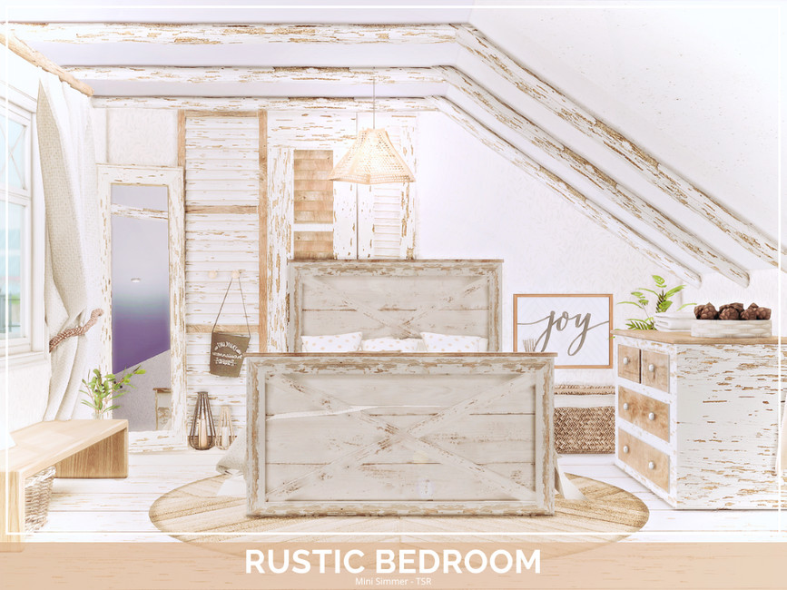 The Sims Resource - Rustic Bedroom - TSR Only CC