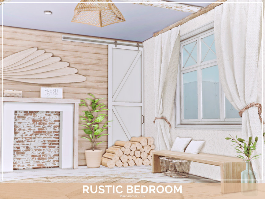 The Sims Resource - Rustic Bedroom - TSR Only CC