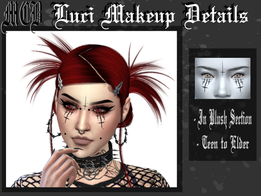 The Sims Resource - Luci Makeup Details