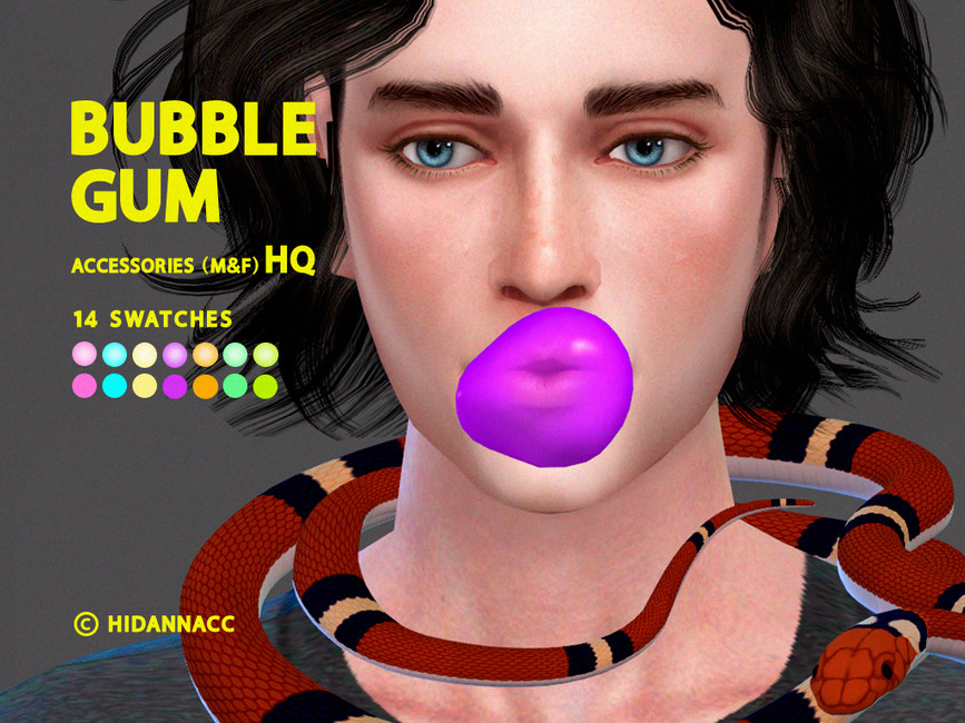 The Sims Resource - Realistic Bubblegum (Accessories) - M&F HQ