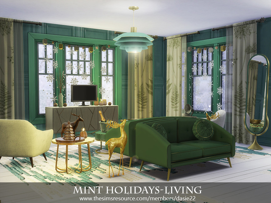 The Sims Resource - Mint Holidays-Living