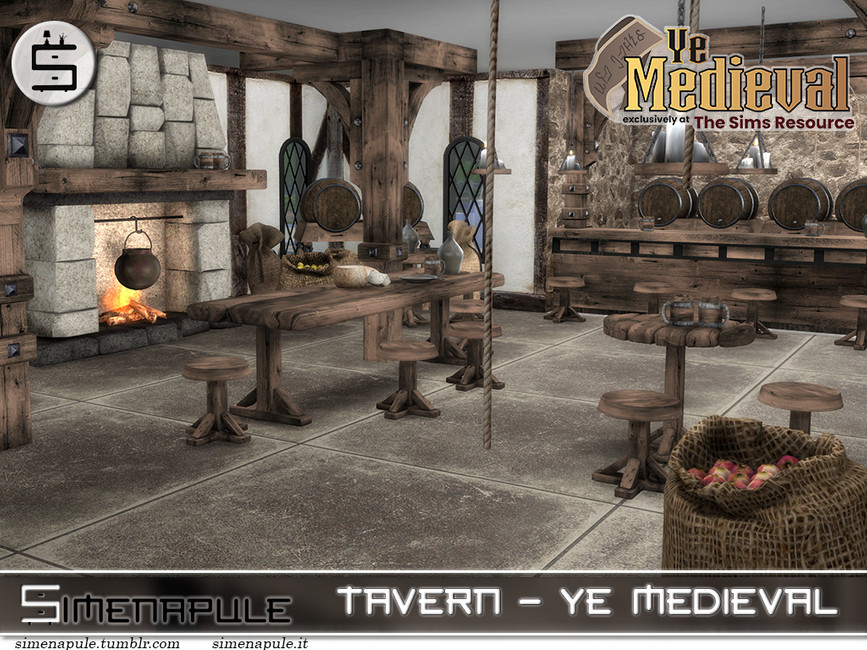 The Sims Resource - Tavern Ye Medieval - Part 2