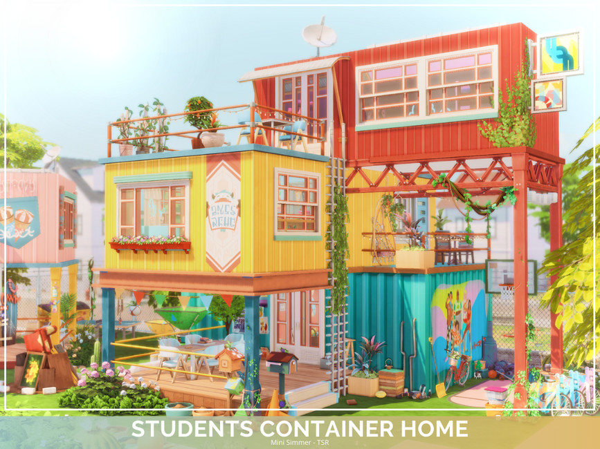 The Sims Resource - Second Life Collab - Students Container Home
