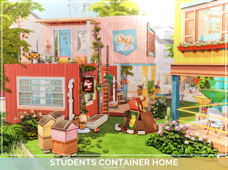 The Sims Resource - Second Life Collab - Students Container Home