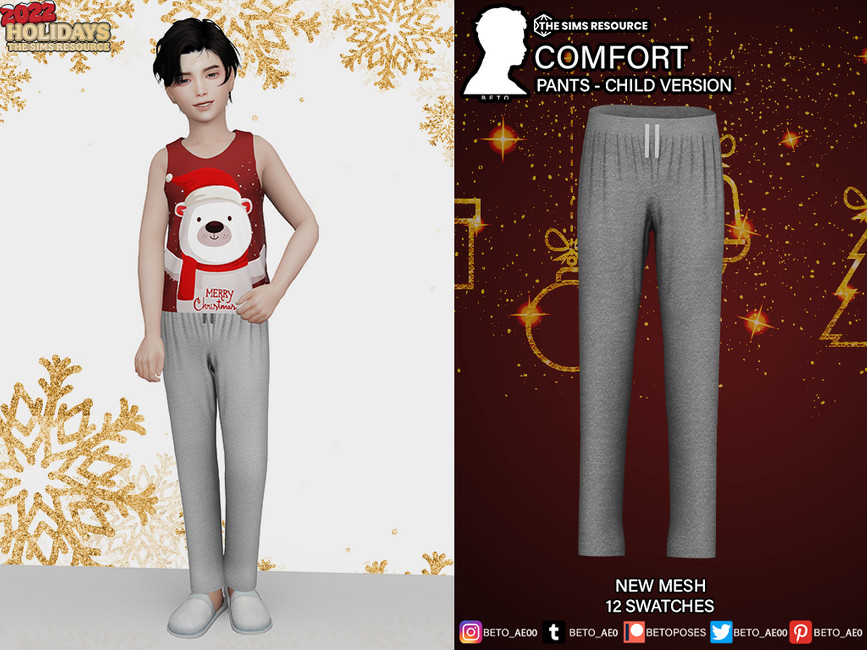 The Sims Resource - Comfort (Pants - Child Version)