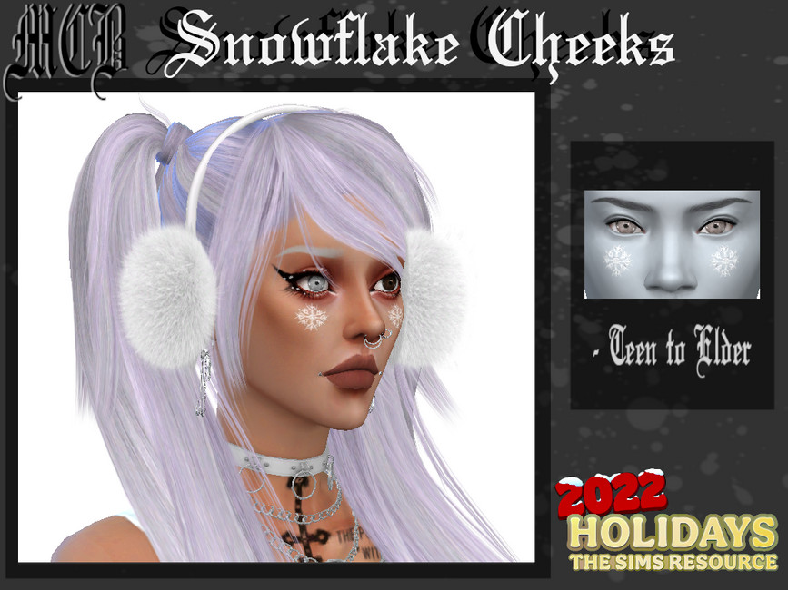 The Sims Resource - Snowflake Cheeks