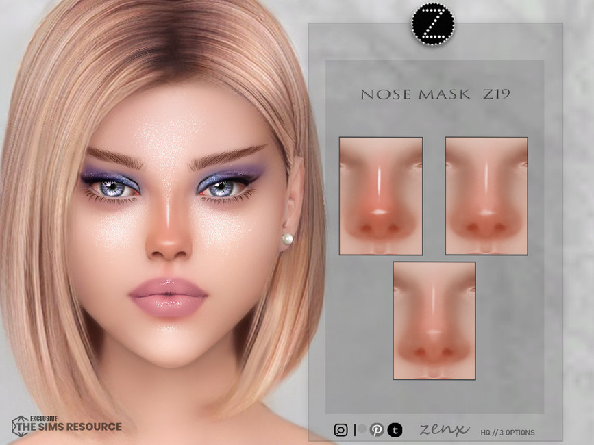 The Sims Resource - NOSE MASK Z19