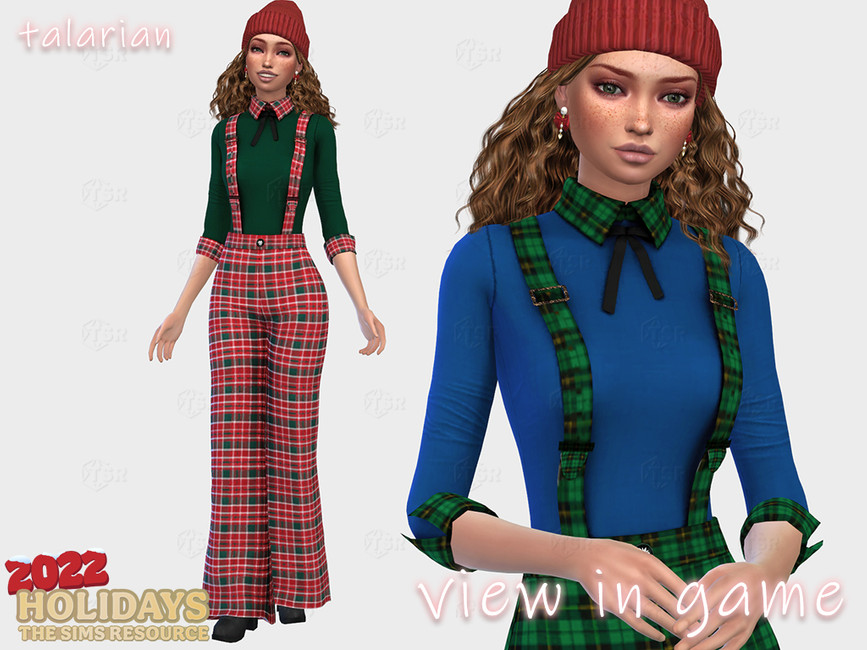 The Sims Resource - Mackenzie Christmas outfit