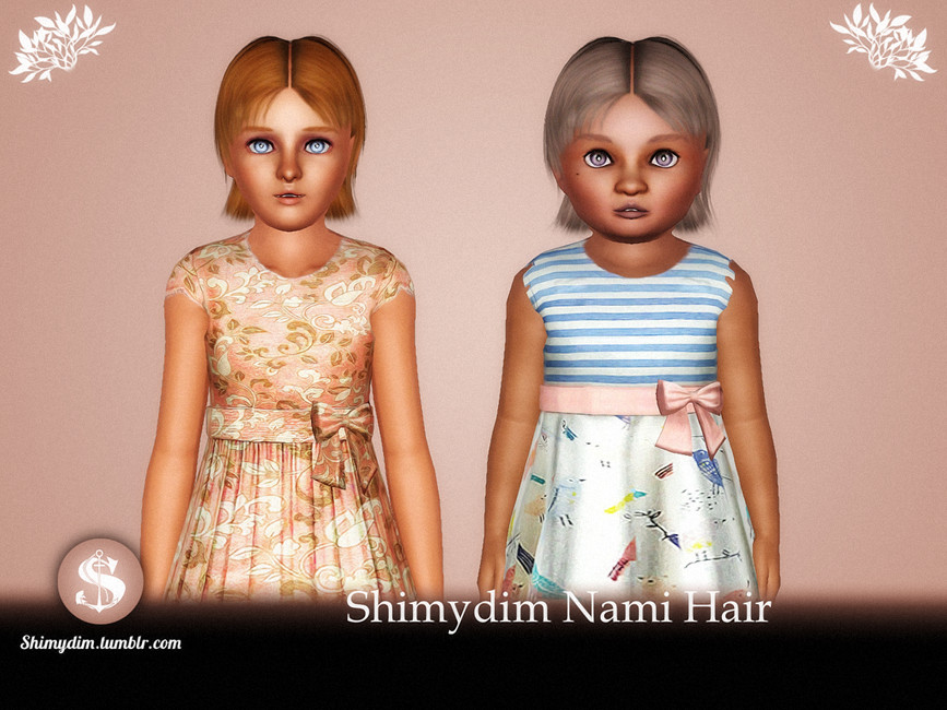 The Sims Resource - Nami Hairstyle - All Ages