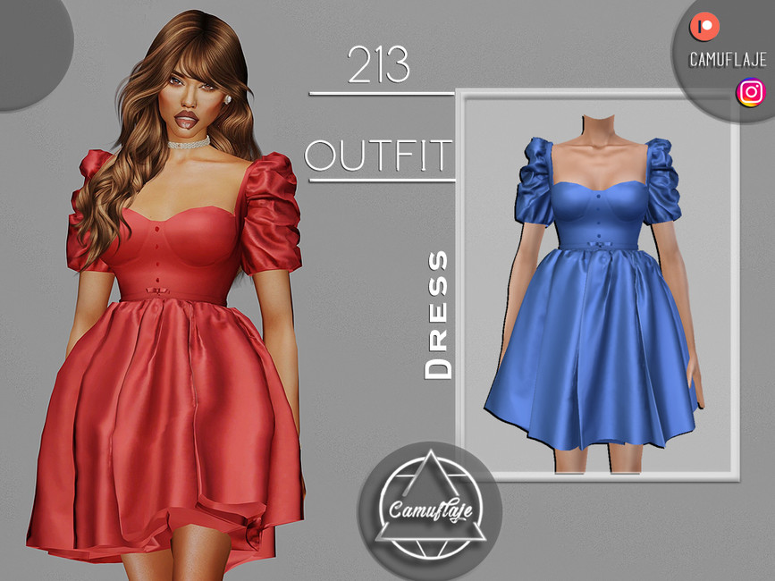 The Sims Resource - NEW YEAR OUTFIT 212 - Dress