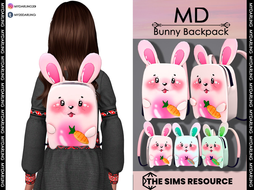 The Sims Resource - Bunny Backpack Child