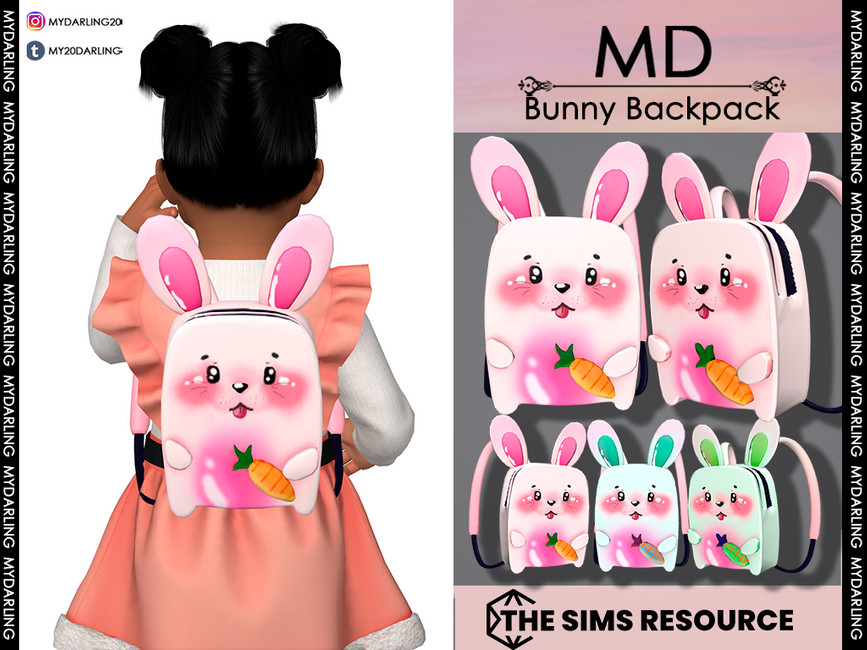 The Sims Resource - Bunny Backpack Toddler