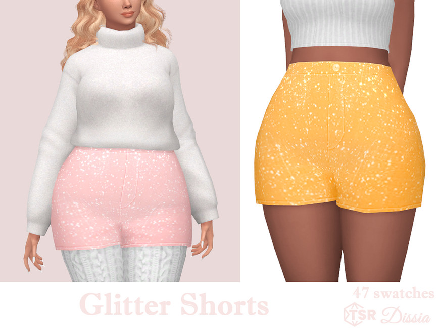 The Sims Resource - Glitter Shorts