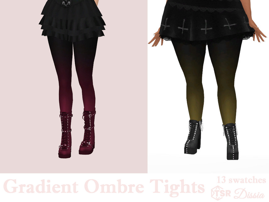 The Sims Resource - Gradient Ombre Tights
