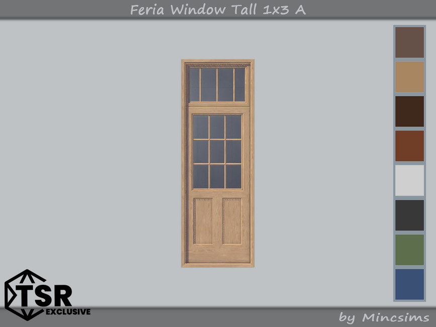 The Sims Resource - Feria Window Tall 1x3 A