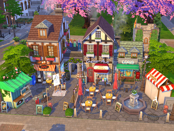 The Sims Resource | Britechester Town Square - no CC