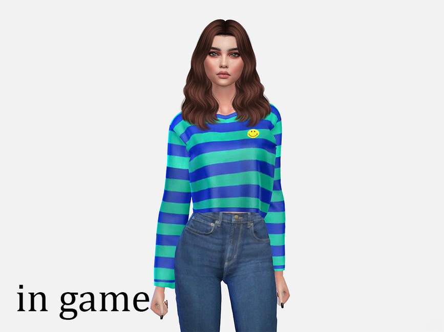 The Sims Resource - Smiley Sweatshirt