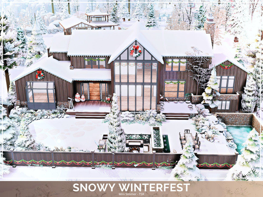 The Sims Resource - Snowy Winterfest (shell) - TSR Only CC